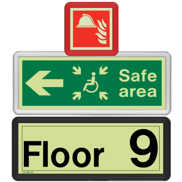 Fire Safety Signage frames - BeNoticeSmart Sign Shop